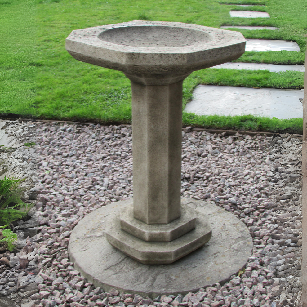 Old Stone Bird Bath – Regal Gardens